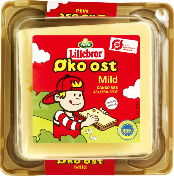 Arla Lillebror® Øko ost Mild Danbo 45+ 200 g | Arla