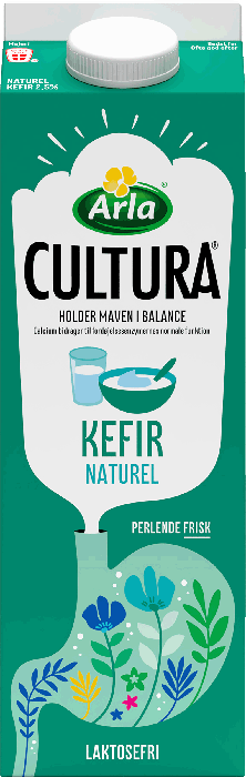Arla Cultura® Laktosefri kefir naturel 2,5% 1 l | Arla
