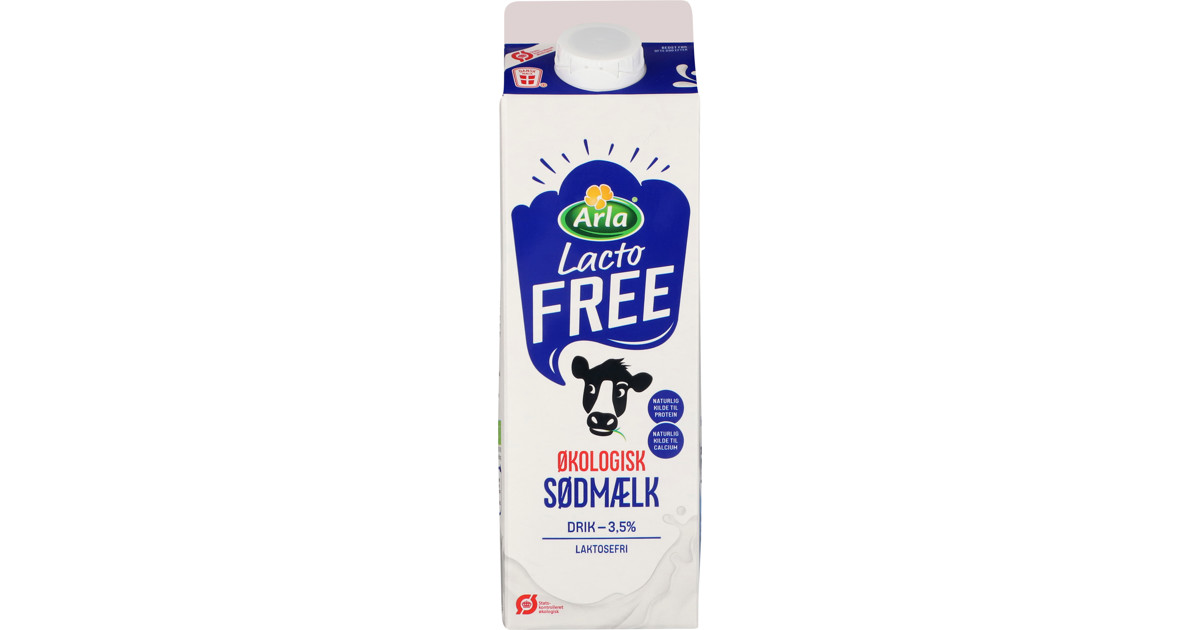 Arla®LactoFREE Økologisk laktosefri sødmælk 3,5% 1 l | Arla
