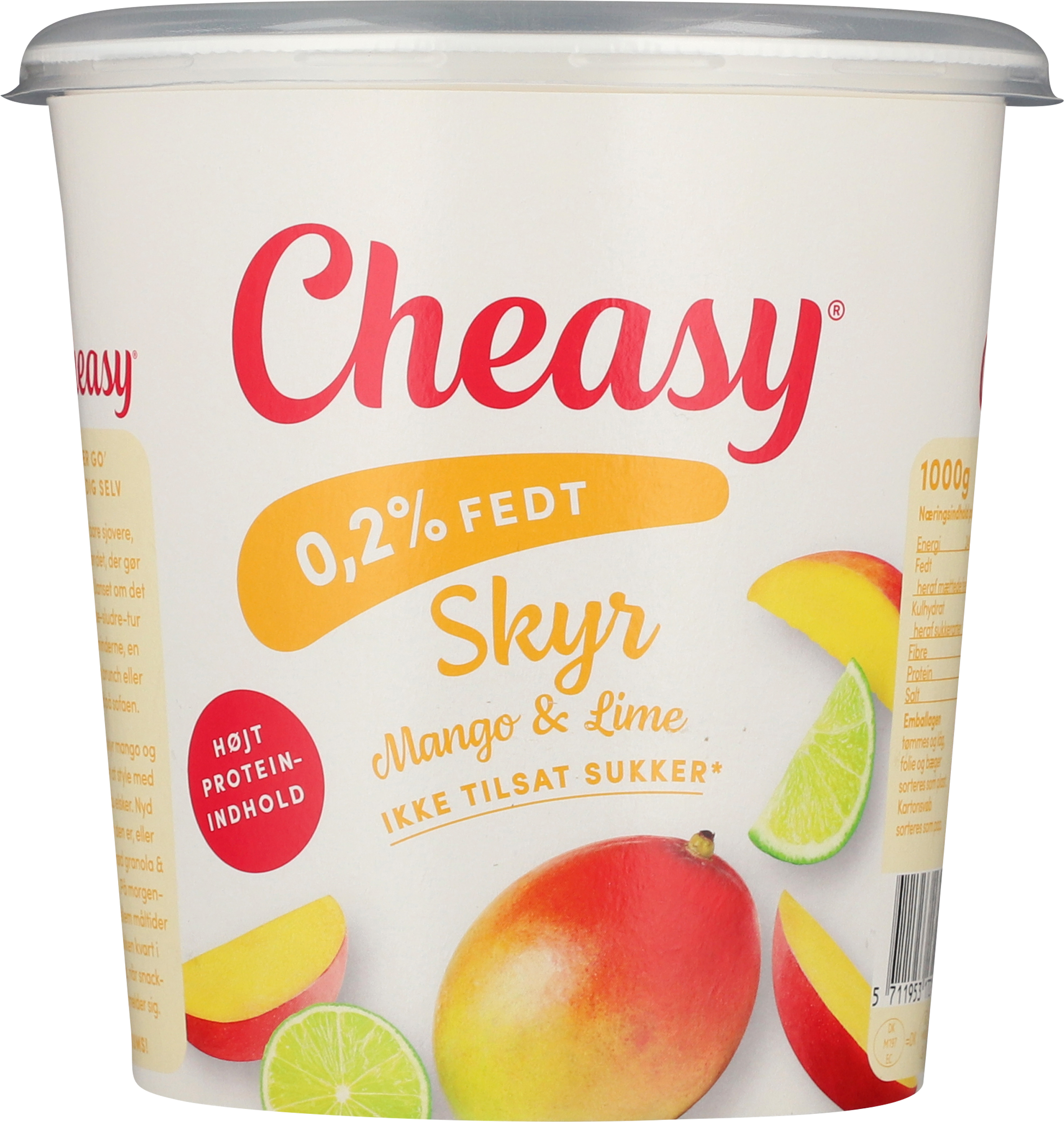 Cheasy® Skyr med mango & lime 0,2% 1000 g | Arla