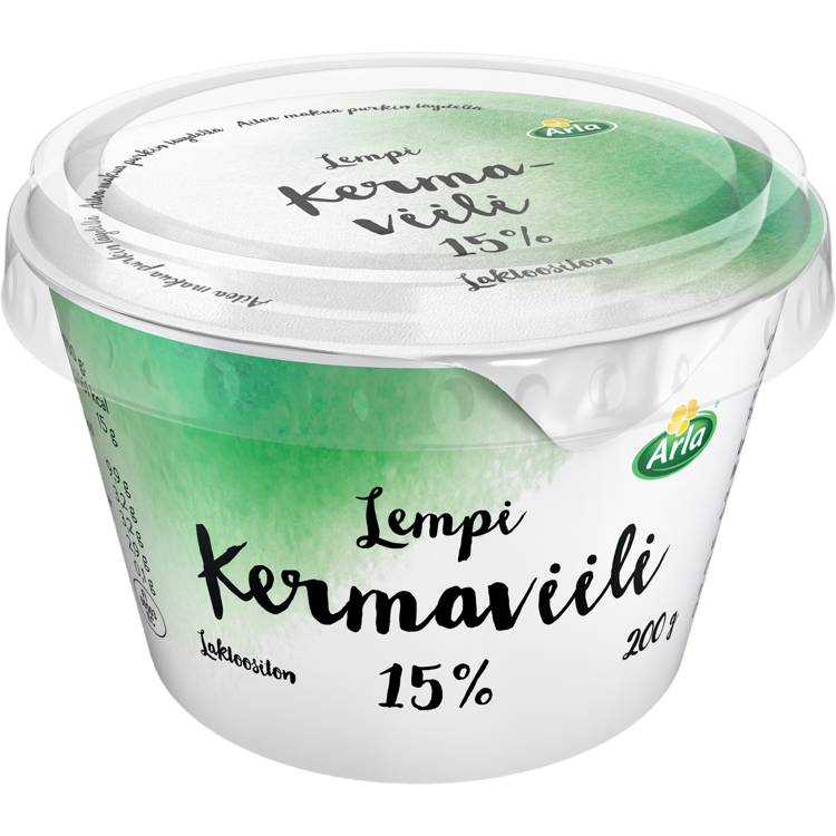 Arla Lempi kermaviili 15% 200g, laktoositon | Arla® Pro Suomi