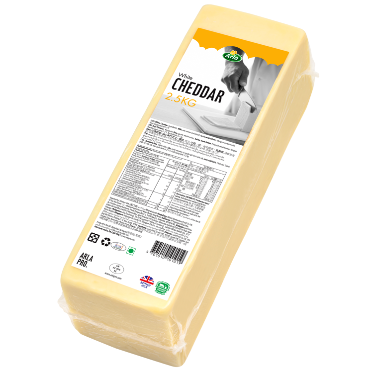 White Cheddar Block 2,5kg | Arla® Pro