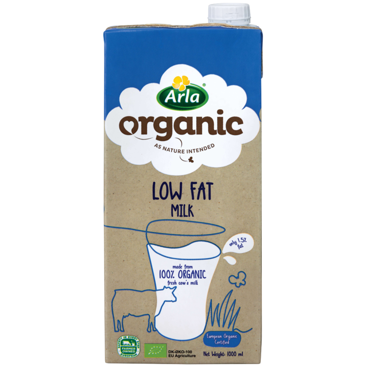 Arla Organic UHT Milk Low Fat 1,5% | Arla® Pro