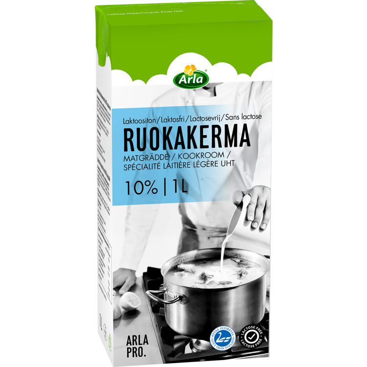 Arla Pro ruokakerma 10% laktoositon 1L (UHT) | Arla® Pro Suomi