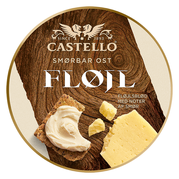 CASTELLO® FLØJL PASTA MED KOKT RØKT SKINKE OG VALNØTTER | Castello®️