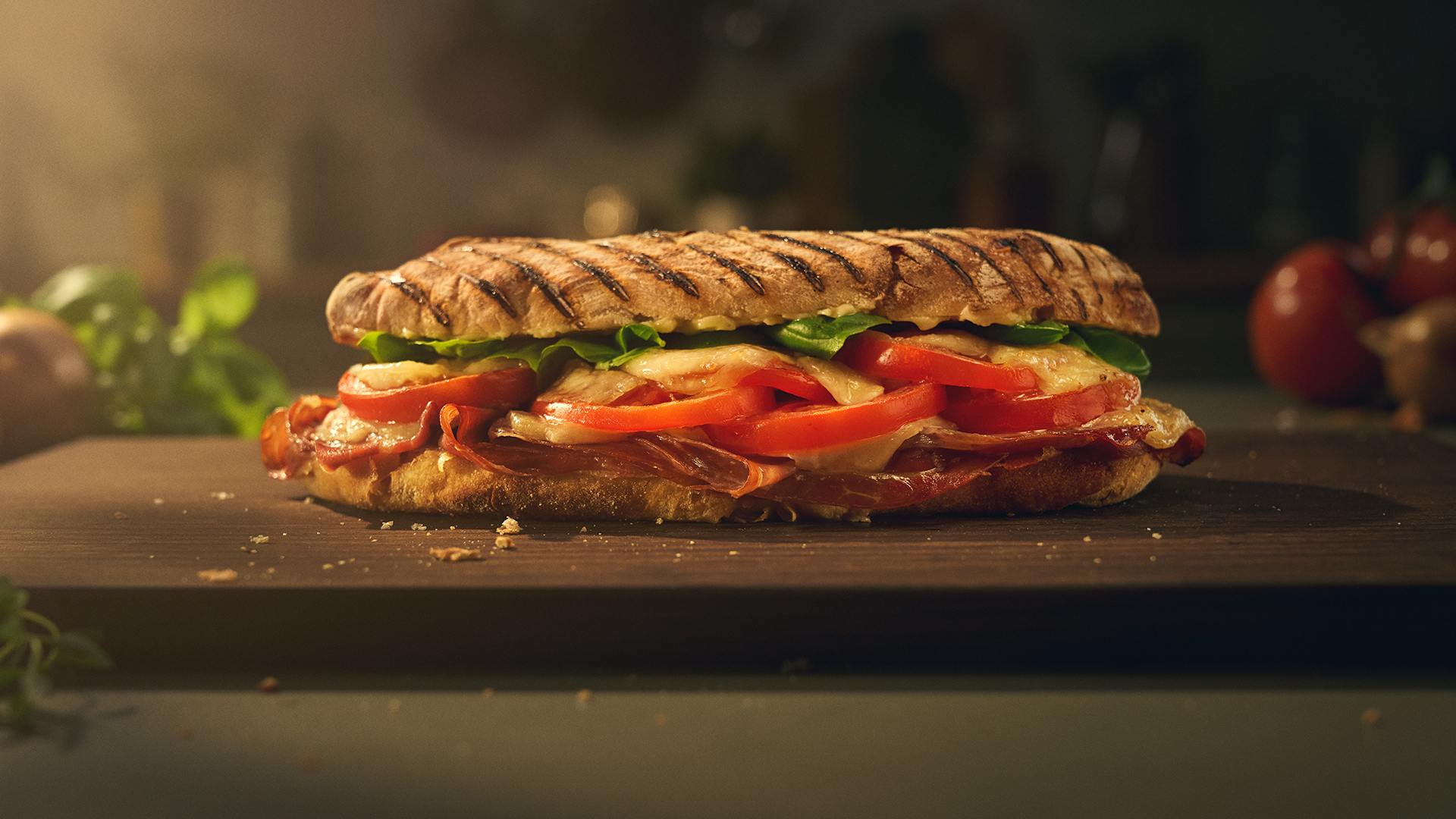 Panini with mozzarella and parma ham | Lurpak®