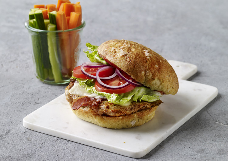Grilled Chicken Burger with Cheese ( Recipe ) | Arlafoods.co.uk Recipe ...