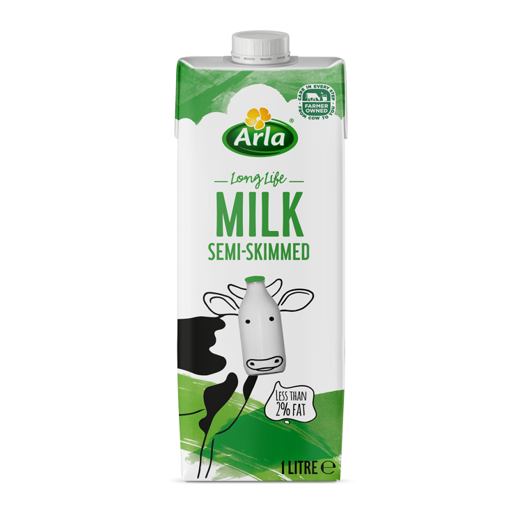 Arla Long Life Semi Skimmed Milk 1L | Find wholesaler | Arla® Pro
