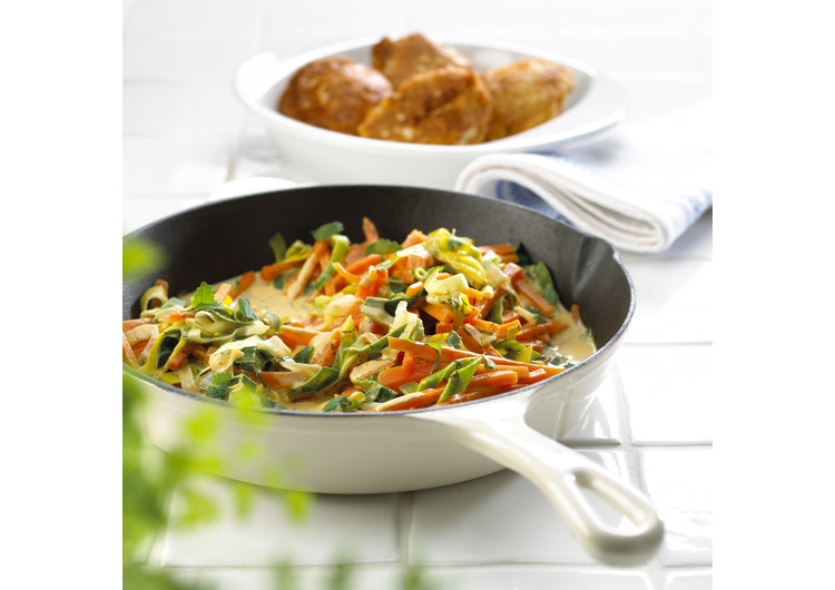 Porrepande med gulerod - Nem Opskrift fra Arla | Arla