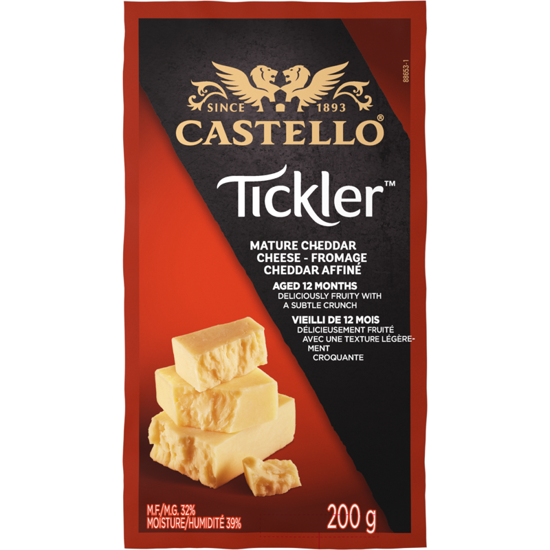 CASTELLO® TICKLER™ MATURE CHEDDAR CHEESE | Castello®️