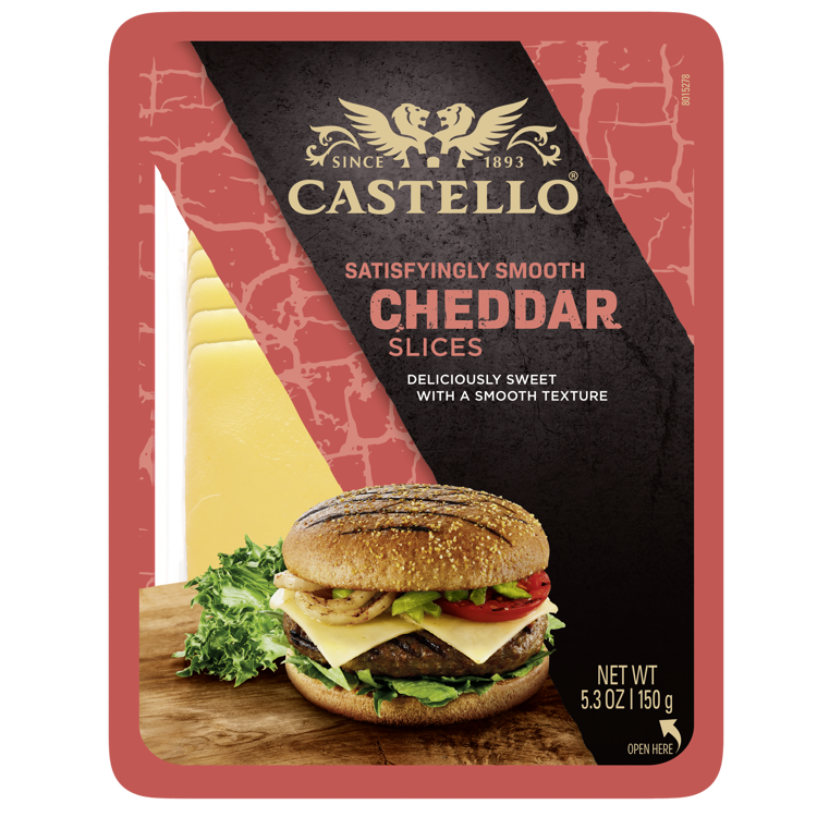 Spicy chicken burger with Mature Cheddar | Castello