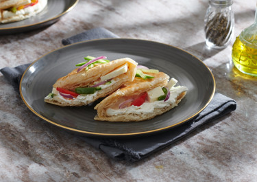 Paratha sandwich with labneh ( Recipe ) | Arla Recipe | Arla UK