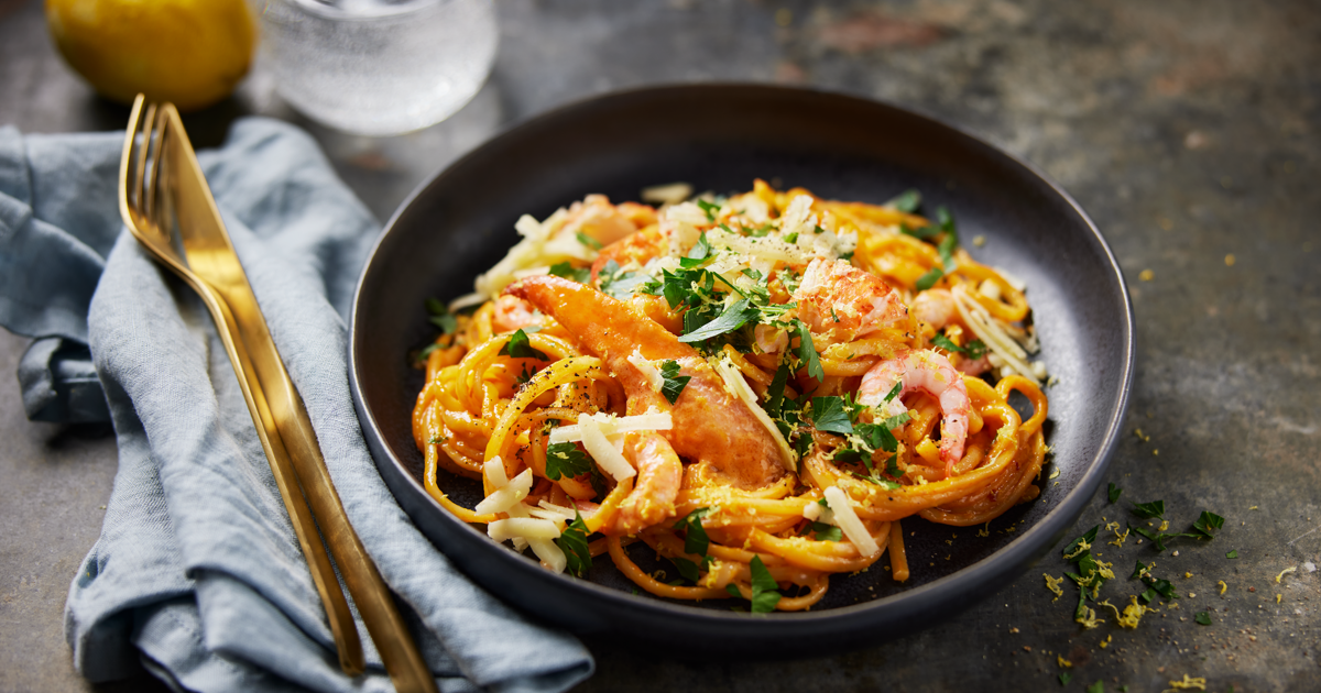 Cremige Hummer-Pasta ( Rezept ) Mit Garnelen | Arlafoods.de - Rezept ...