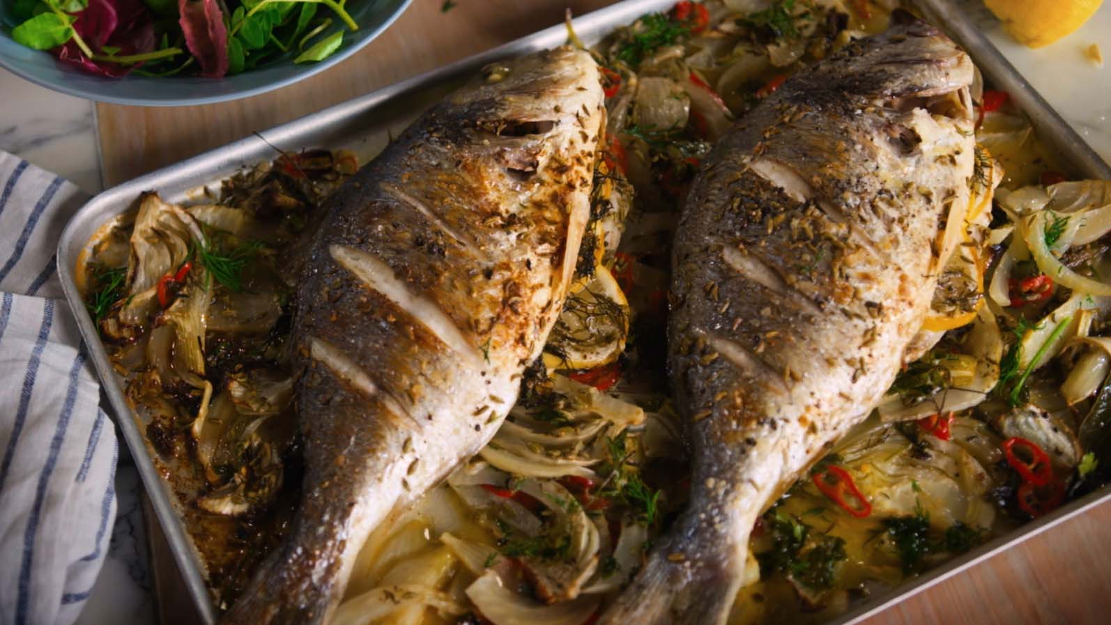 Roasted Snapper With Fennel And Chilli | Lurpak®
